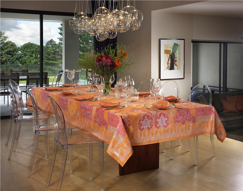 Rialto apricot Table Linens by Beauville