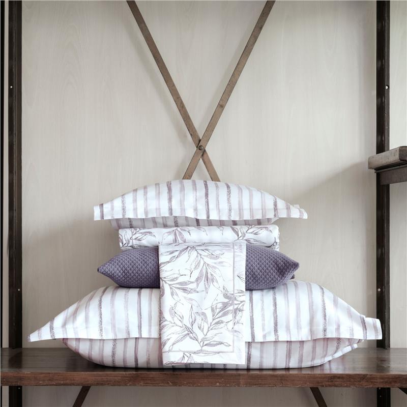 Rigato thistle Bed Linens by SIgnoria di Firenze