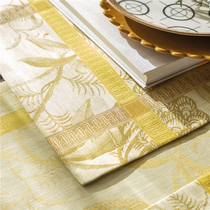 A l orangerie Linen Tablecloths sets by Le Jacquard Francais